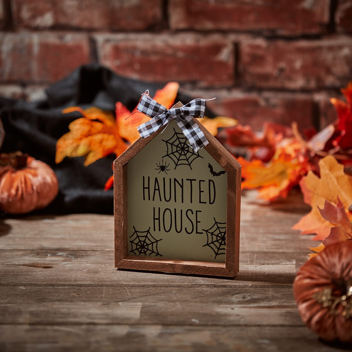 Wooden Framed Spooky House Plaques | Halloween Home Décor | Various ...