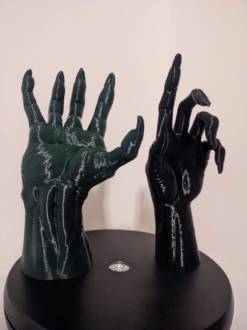 Pair Life Sized Curled Demon /witch Hand Wall Décor Jewelry - Etsy