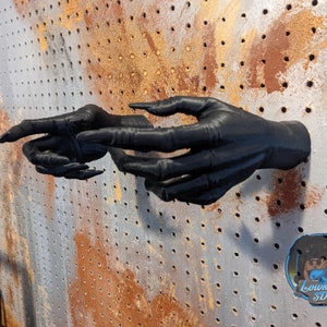 Pair Life Sized Curled Demon /witch Hand | Wall Décor| Jewelry Holder ...