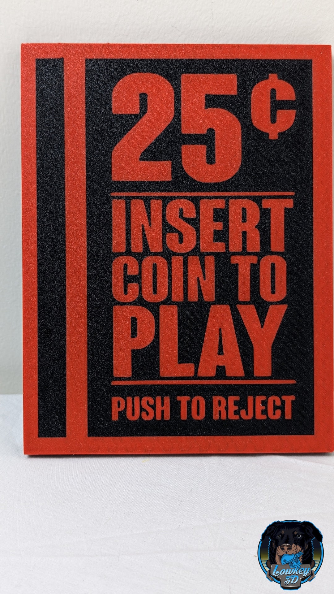 Unique Black and Red Insert Coin Wall Art | Vintage Arcade | Classic ...