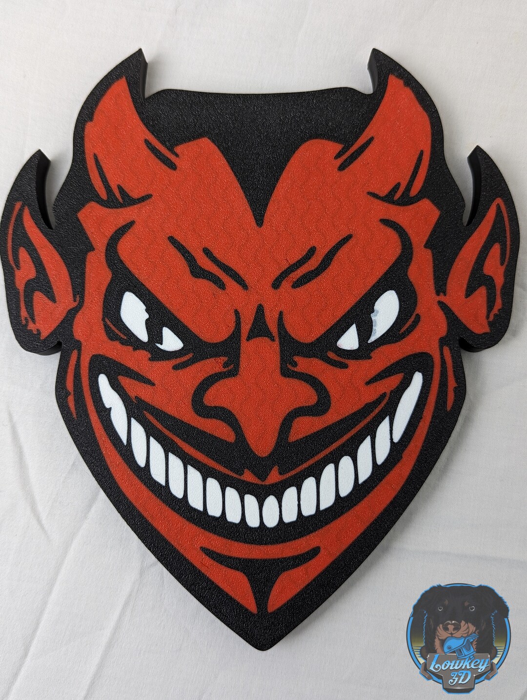 Unique Multi-colored Devil Face Wall Hanging | Office Decor | Man Cave ...