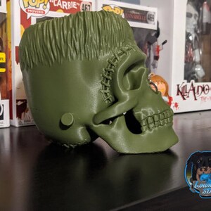 3D Printed Frankenstein's Monster Skull - Etsy