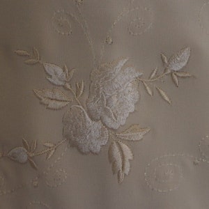 Caroline Holmes - Rose Embroidered Double Silk Crepe Gown - Etsy