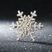 Sparking White Rhinestone Snowflake Brooch Pin Christmas - Etsy