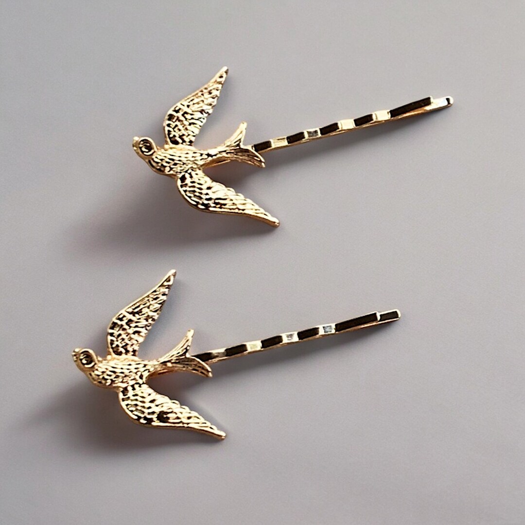 Bird Bobby Pins Flying Wings Gift for Her - Etsy