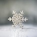 Sparking White Rhinestone Snowflake Brooch Pin Christmas - Etsy