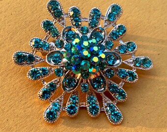 Turquoise Brooch - Etsy
