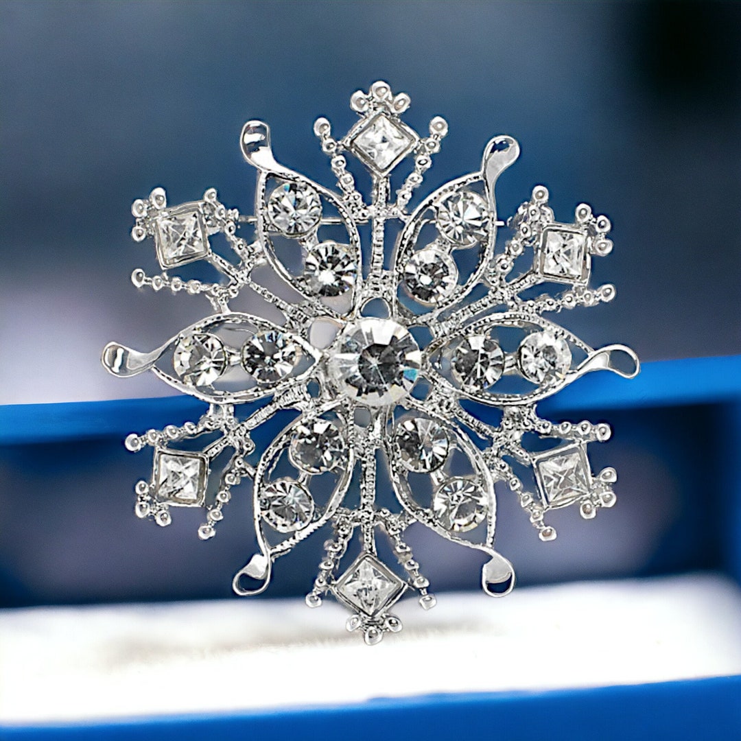 Gorgeous Snowflake Pin Christmas Gift for Her - Etsy