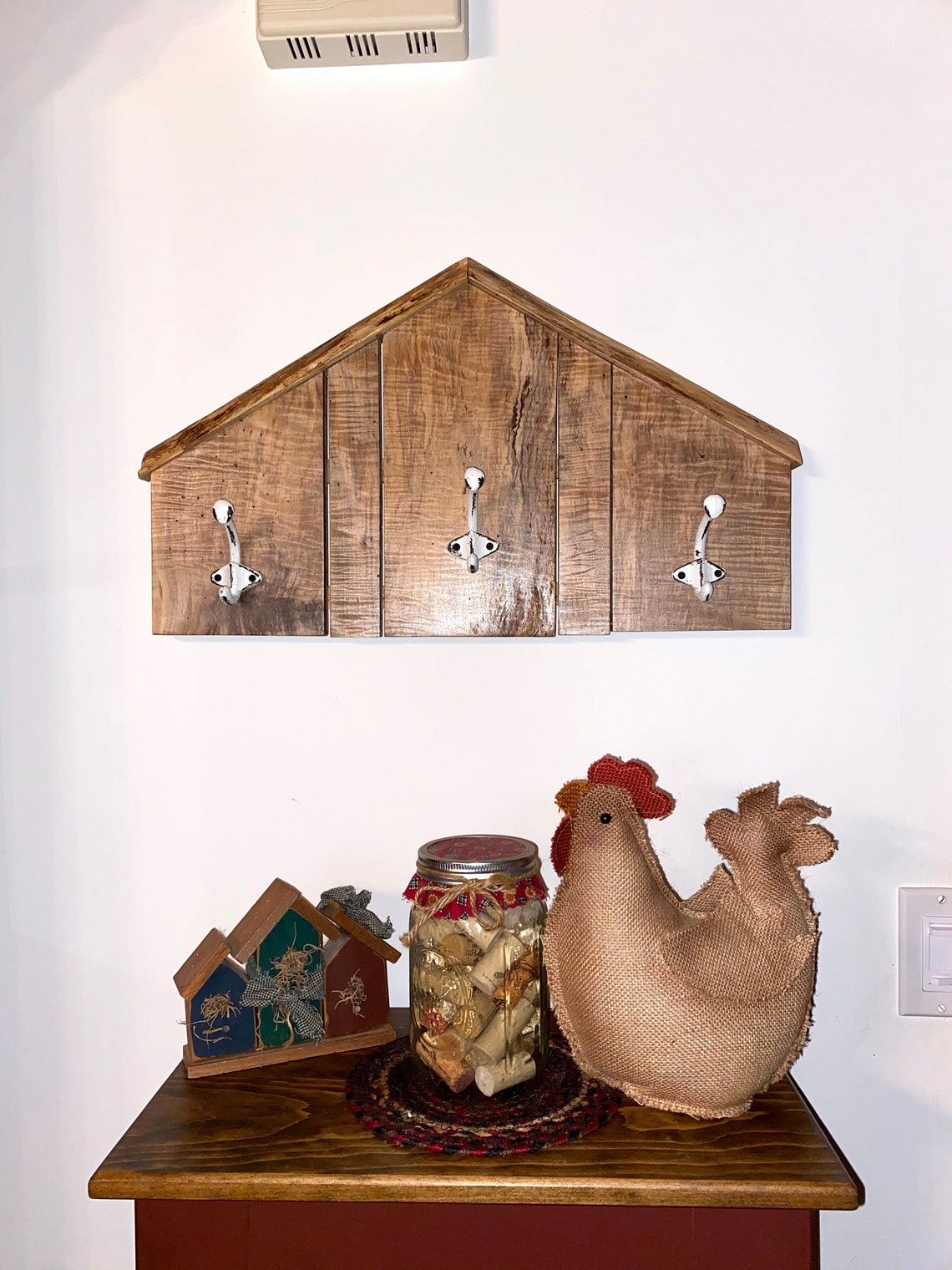 Coat Rack, Live Edge, Spalted Curly Maple, Towel Rack - Etsy