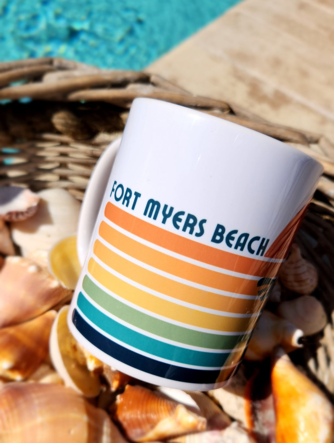 Fort Myers Beach Mug, Love Fort Myers Beach, Florida Souvenir, Coffee ...