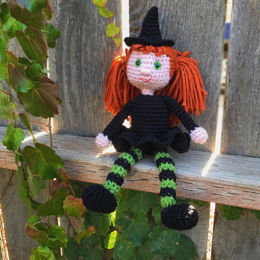 Crochet Witch Pattern PDF Download| Halloween Toy, Halloween Decor ...