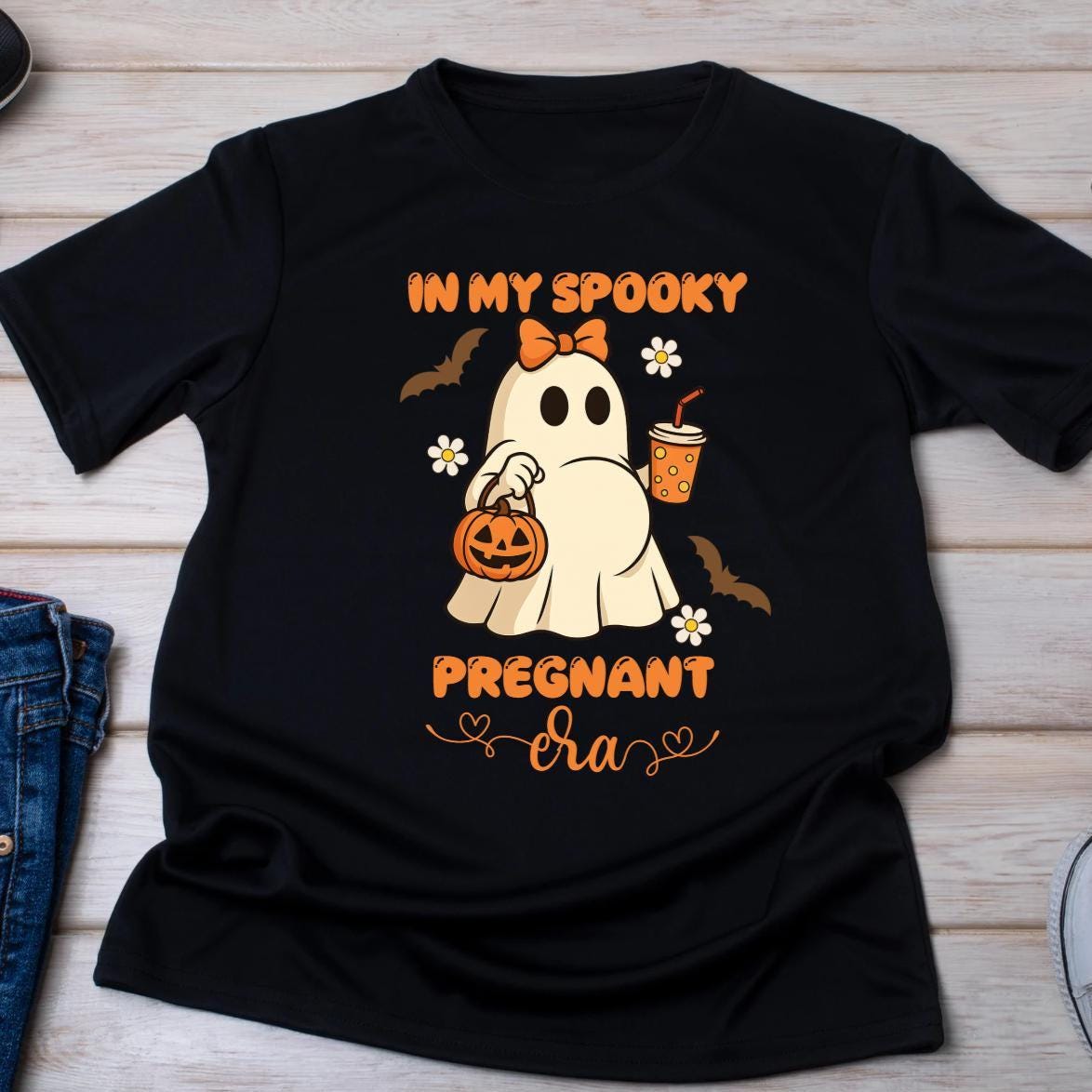 Spooky Season | Pregnant Ghost | Baby-boo | Halloween | PNG File ...