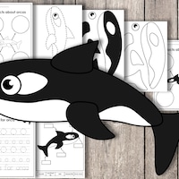 Orca Paper Craft | Orca Paper Model | Killer Whale Paper Craft | PDF ...