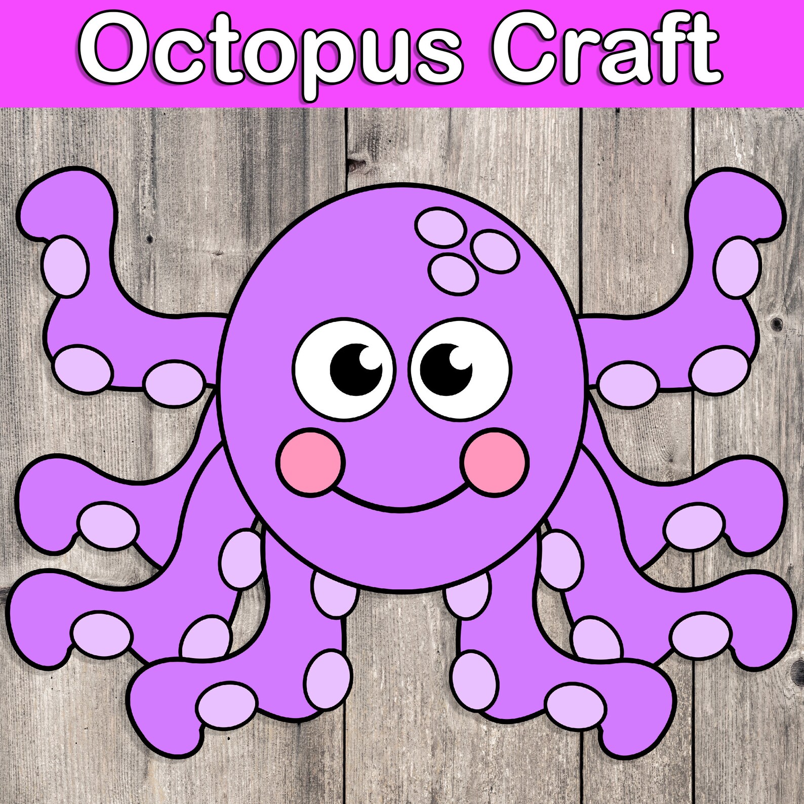 Octopus Craft, Ocean Animal Printables, Homeschool Printables, Summer ...