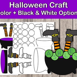 Halloween Witch Name Craft - Etsy