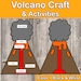 Volcano Craft, Landforms, Science Activity, Volcano Craft for Kids ...