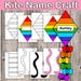 Kite Craft, Spring Craft, Rainbow Name Craft, Back to School ...