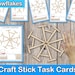 Snowflake Craft Stick Task Cards Winter Fine Motor Skills Christmas ...