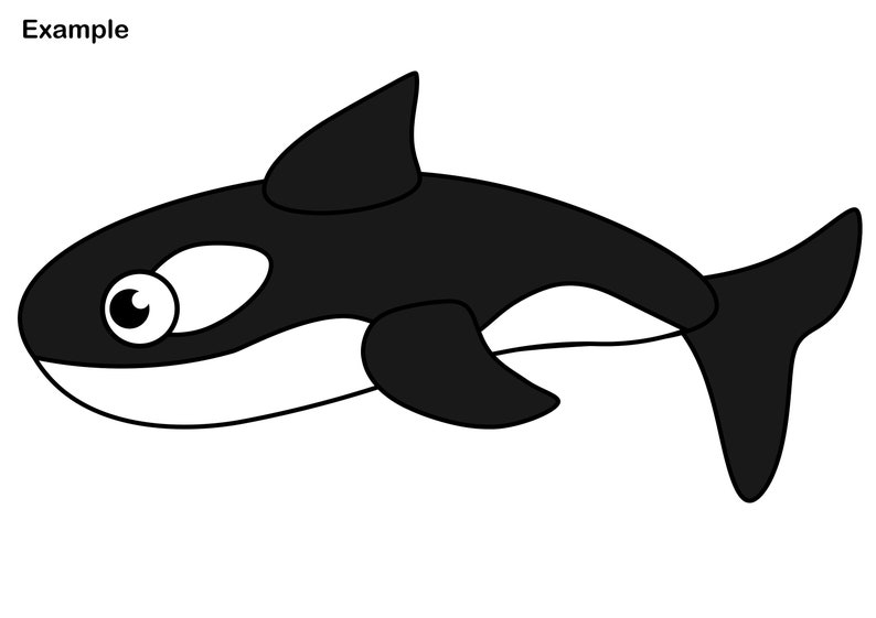 Orca Craft, Killer Whale Craft, Ocean Animal, Fine Motor Practice ...