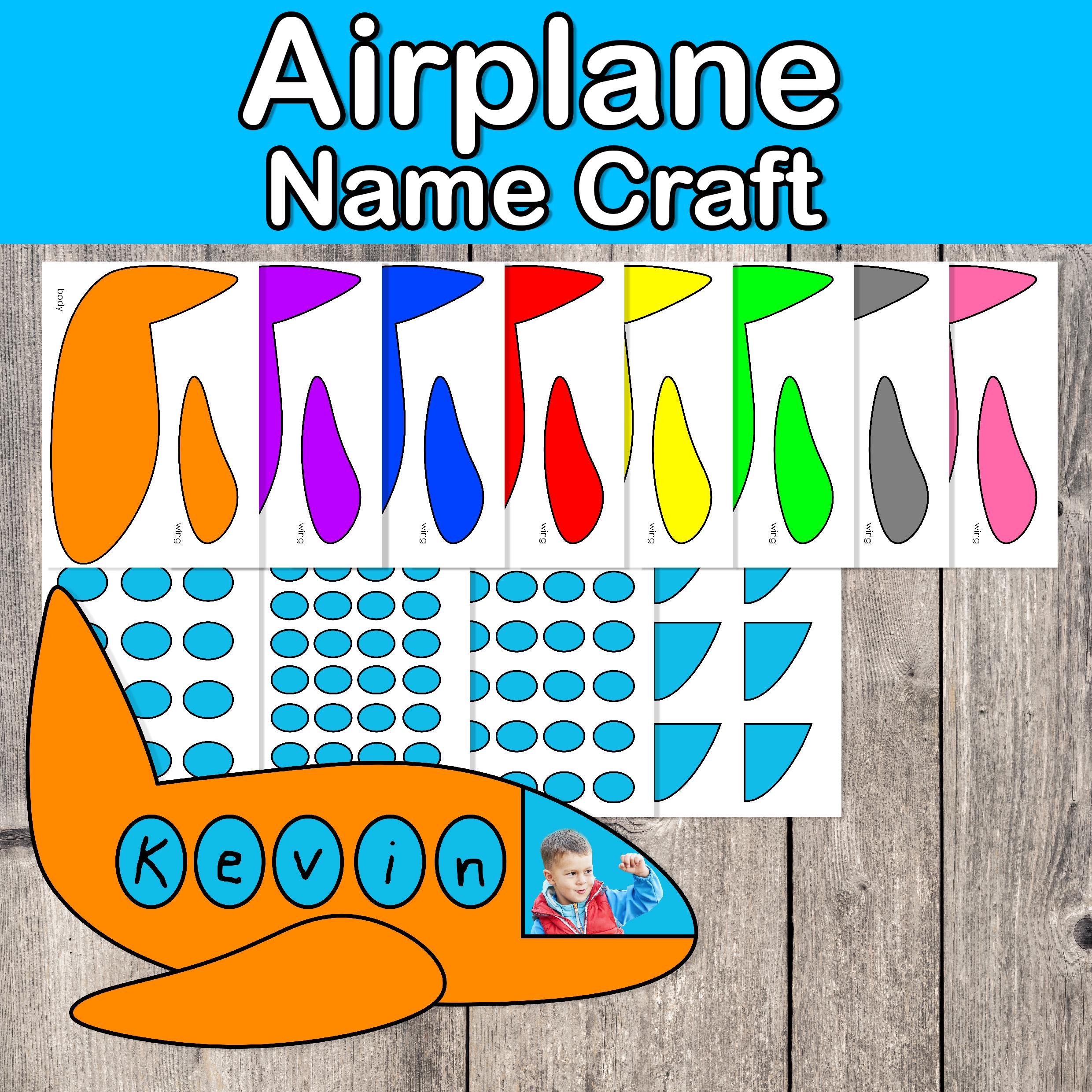Airplane Name Craft, Flying Into 1st Grade, Transport Craft, Back to ...