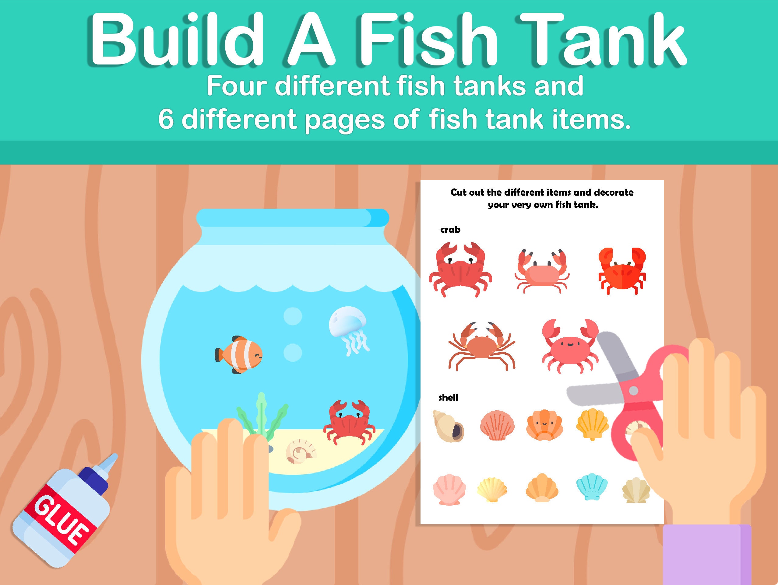 Build a Fish Tank Craft for Kids - Kids Activity, Homeschool Art ...