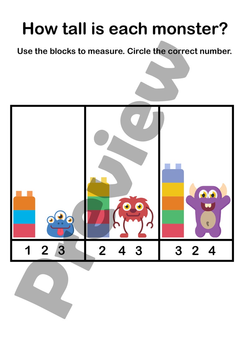 Math Activities for Kindergarten - Monster Mathematics - Math ...