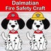 Fire Saftey Craft, Dalmatian Craft, Dog Craft, Kindergarten Activities ...
