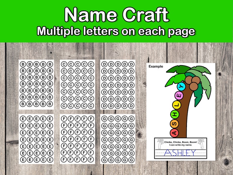 DIGITAL Chicka Chicka Boom Boom Story Companion, Name Craft ...