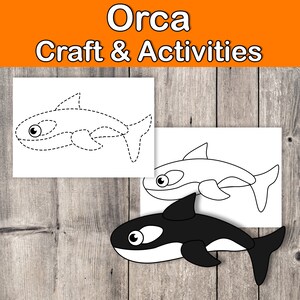 Orca Craft, Killer Whale Craft, Ocean Animal, Fine Motor Practice ...