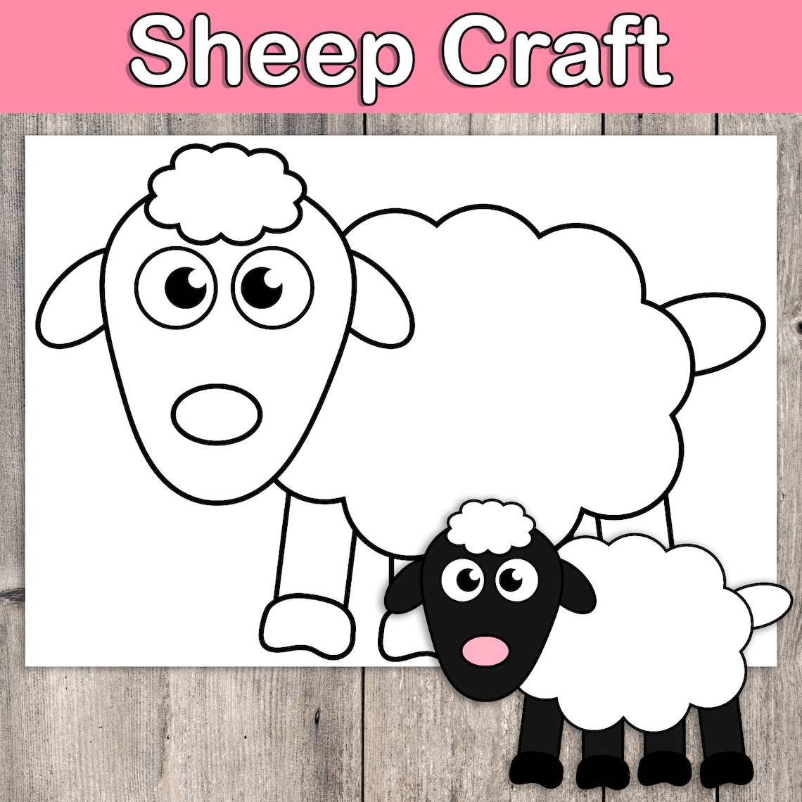 Sheep Craft, Farm Craft, Farm Animals, Montessori, Beginning Scissors ...
