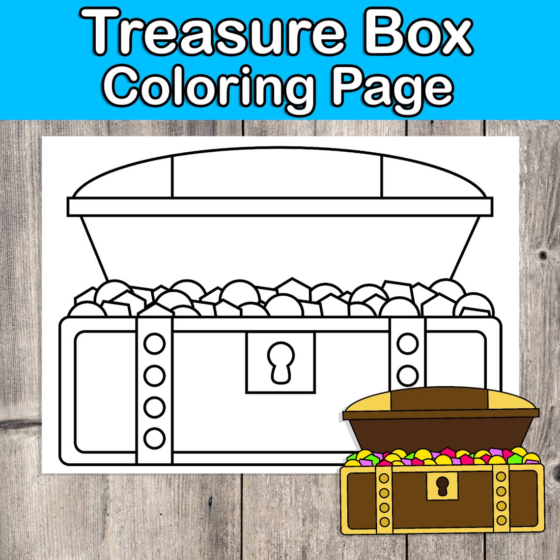 Treasure Chest Name Craft | Pirate Bulletin Board | Summer Activity ...