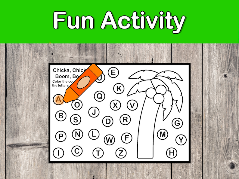 DIGITAL Chicka Chicka Boom Boom Story Companion, Name Craft ...