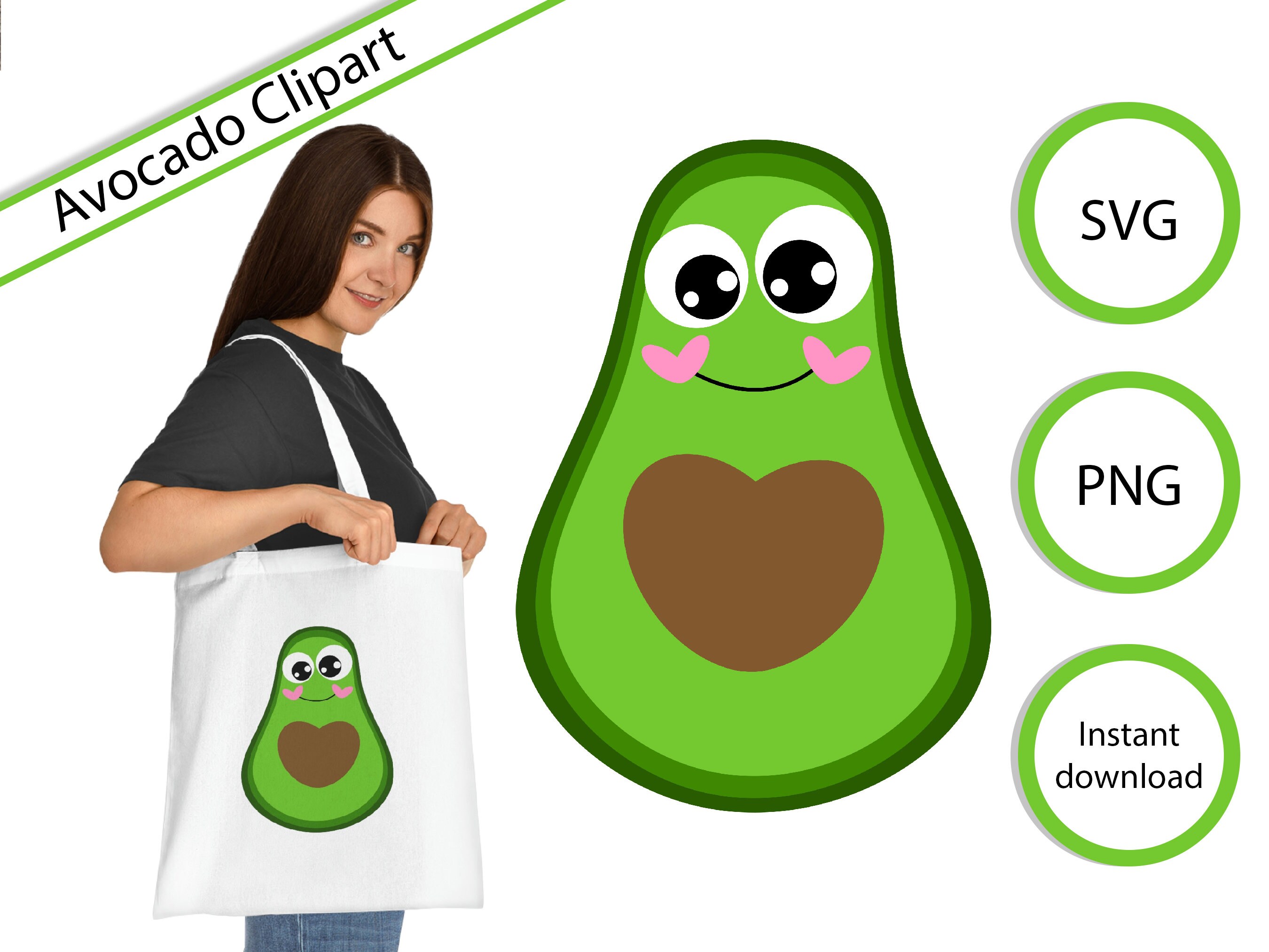 Avocado SVG, Cute Avocado SVG, Layered Avocado Svg, Avocado Clipart ...