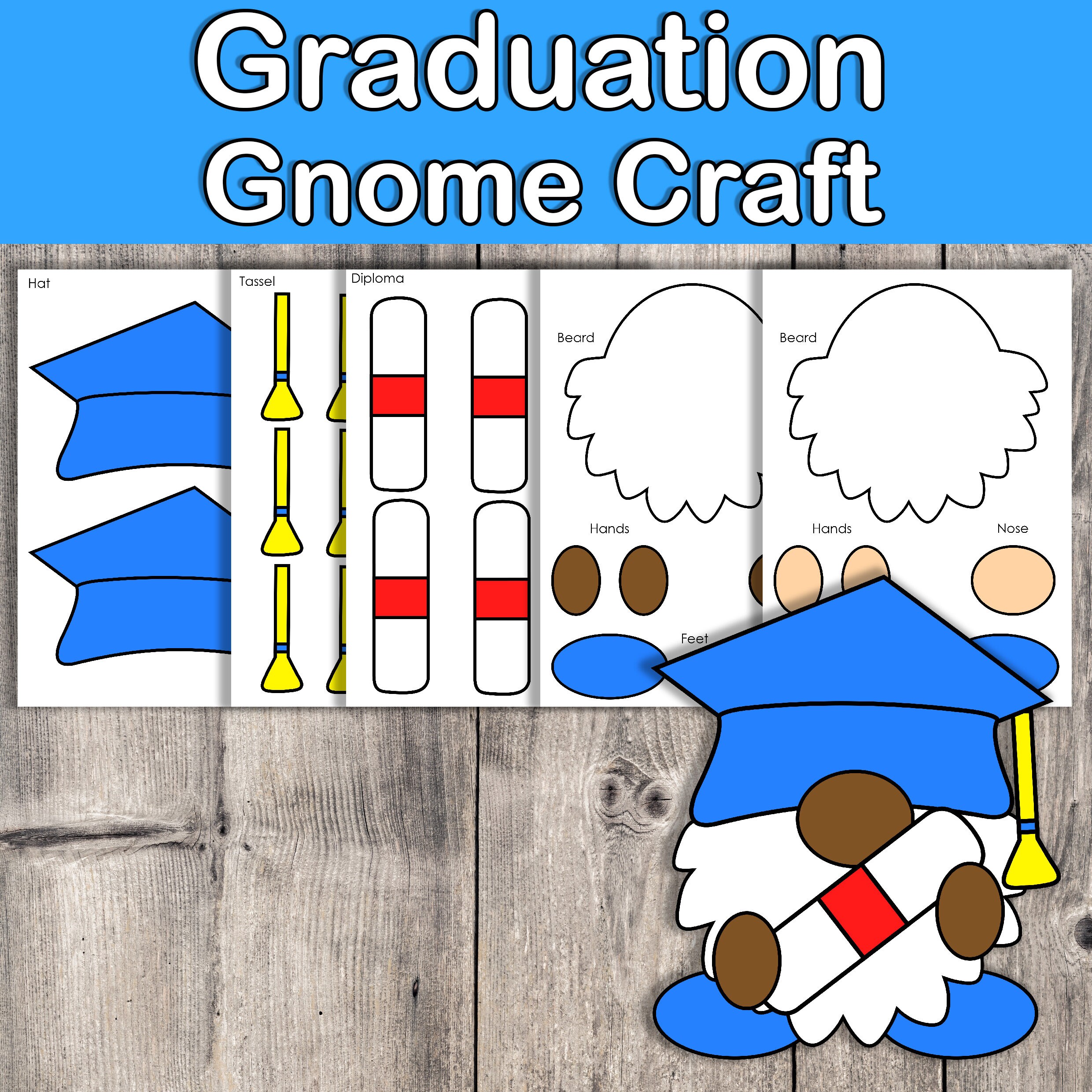 Graduation Craft, Gnome Craft, Homeschool Printables, Homeschool, Craft ...