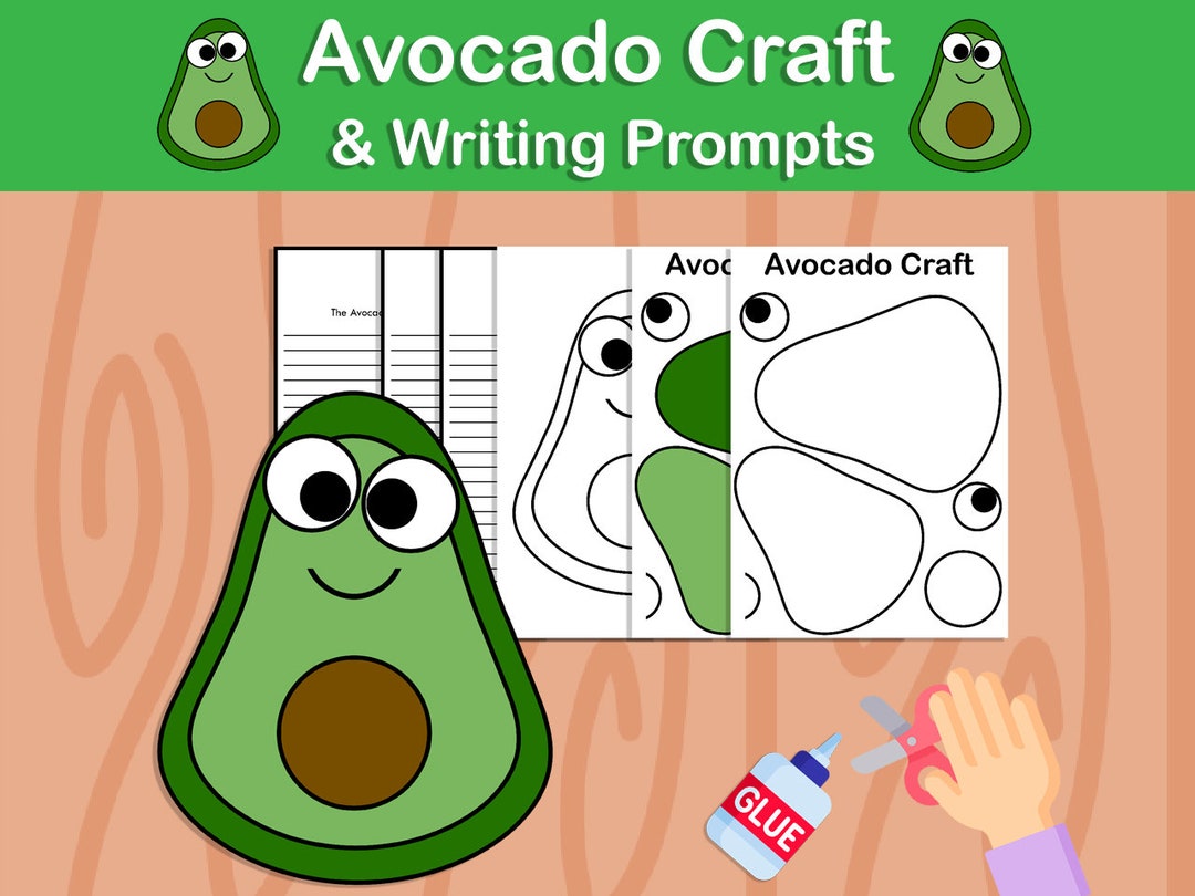 Avocado Craft / Writing Prompts / Bulletin Board / Nutrition / Healthy ...