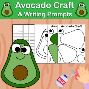 Avocado Craft / Writing Prompts / Bulletin Board / Nutrition / Healthy ...