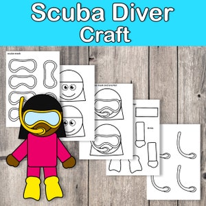 Scuba Diver Craft, Homeschool Activity, Summer School, End of the Year ...