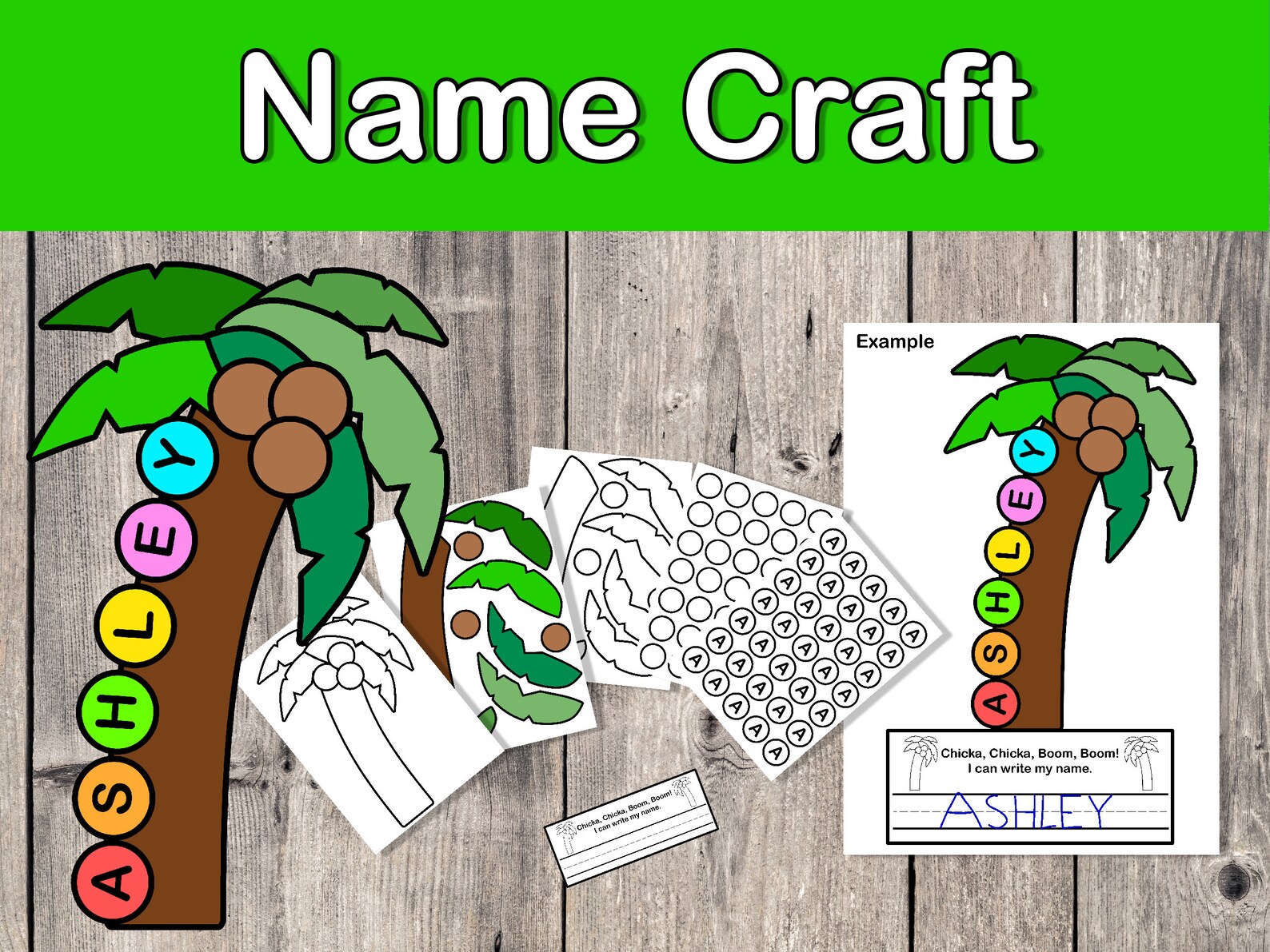 DIGITAL Chicka Chicka Boom Boom Story Companion, Name Craft ...