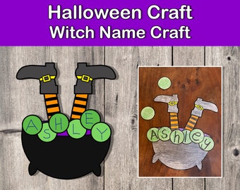 Halloween Name Craft Cauldron Craft Witch Name Craft Halloween ...
