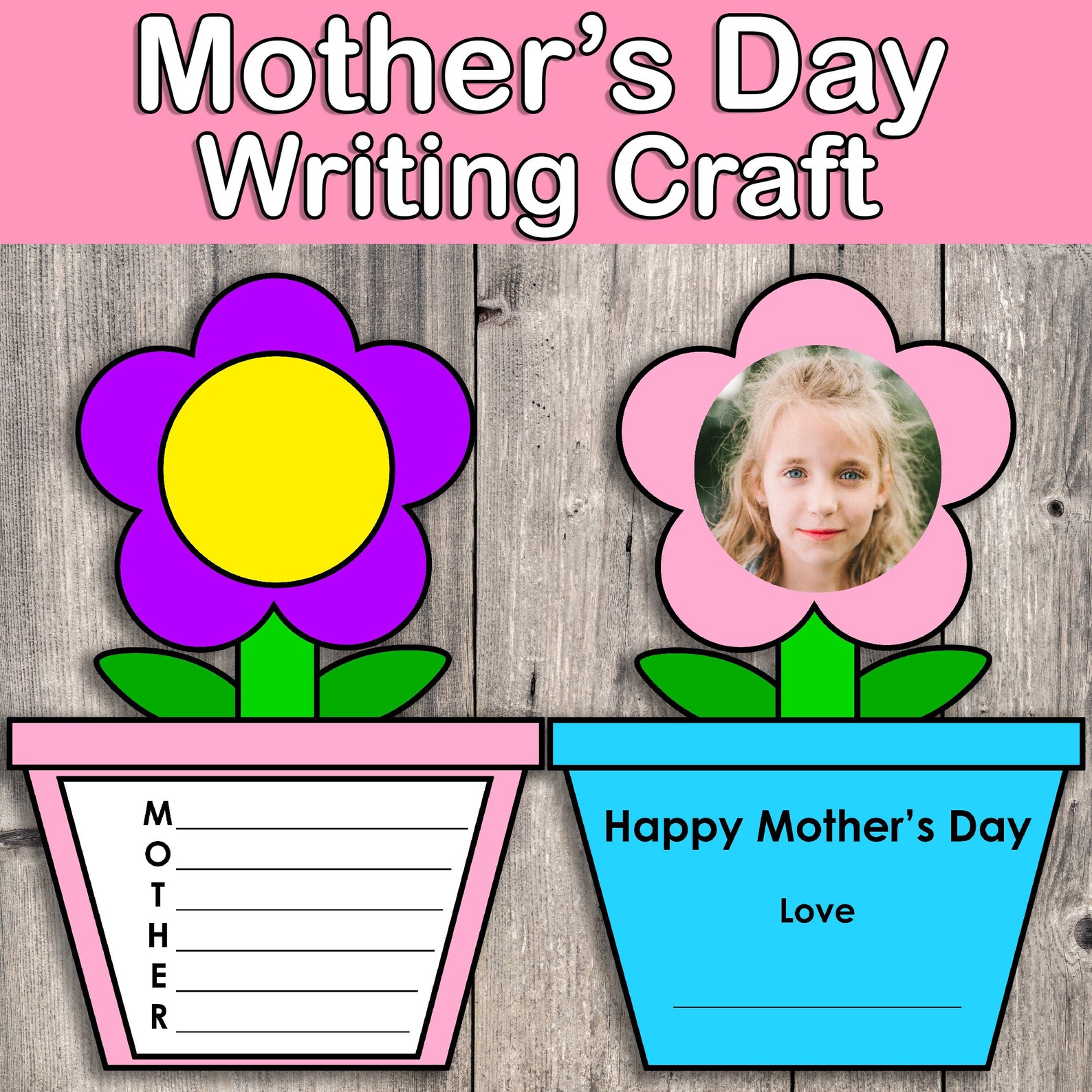 Mother's Day Gifts, Mother's Day Craft, Mothers Day Acrostic Poem ...