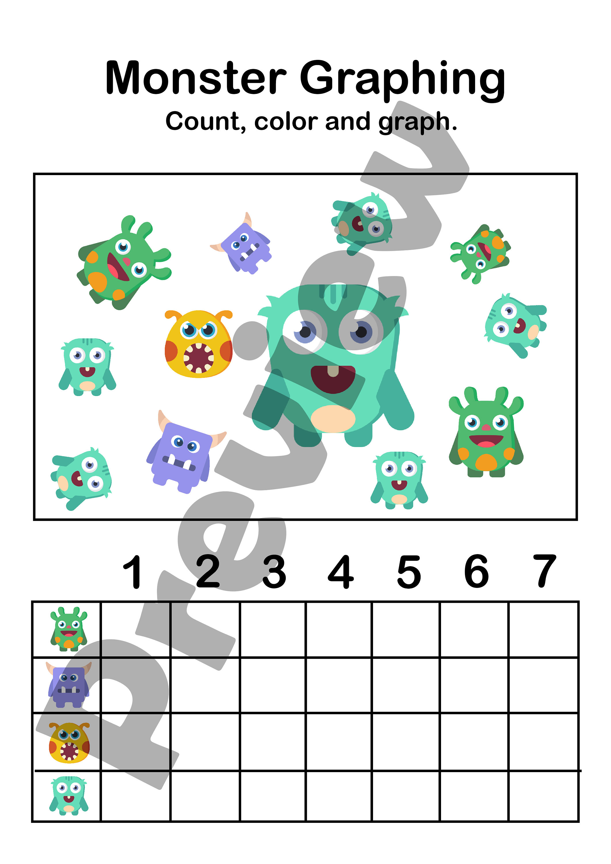 Math Activities for Kindergarten - Monster Mathematics - Math ...