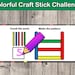 Montessori Printable Craft Sticks Preschool Activity Toddler Activities ...