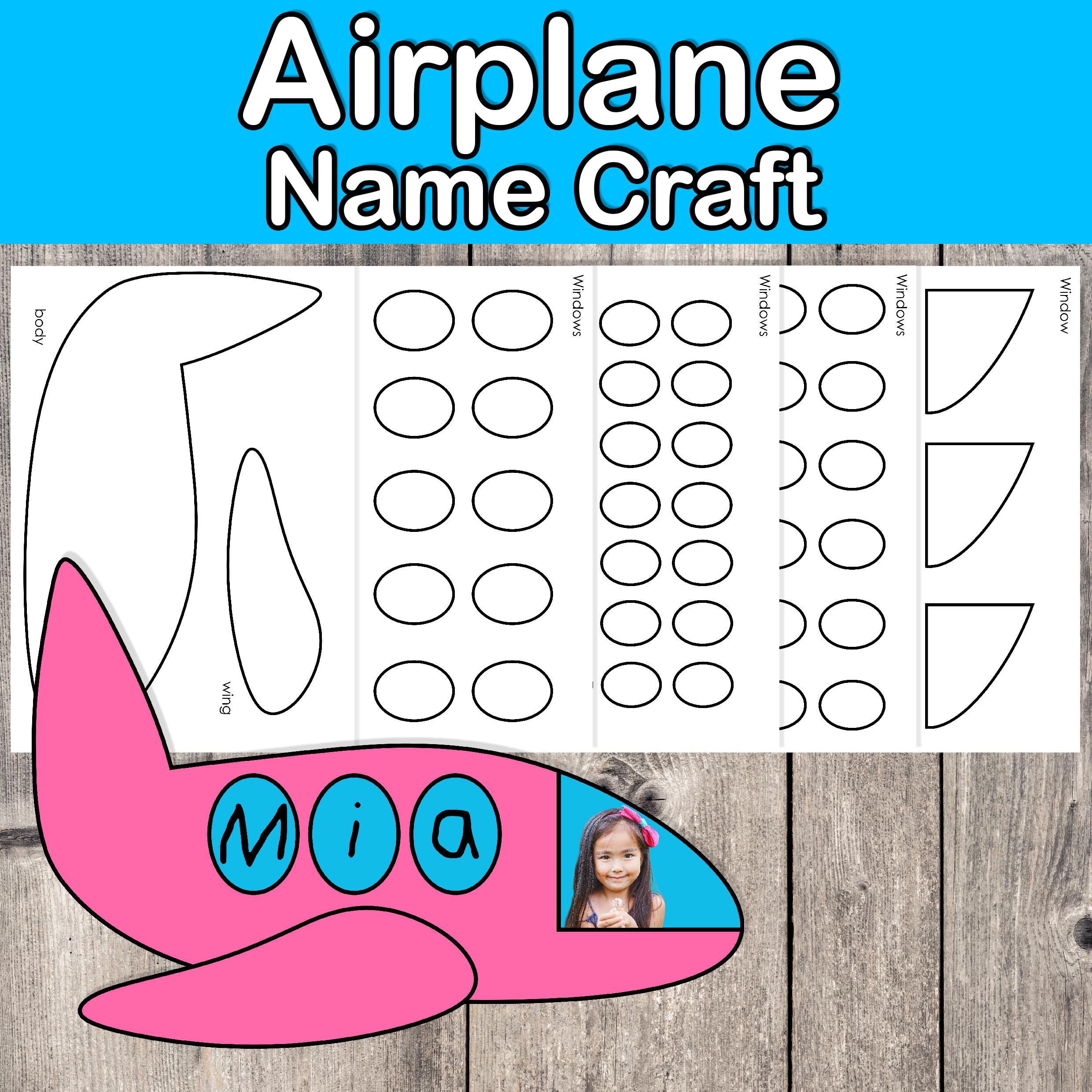 Airplane Name Craft, Flying Into 1st Grade, Transport Craft, Back to ...
