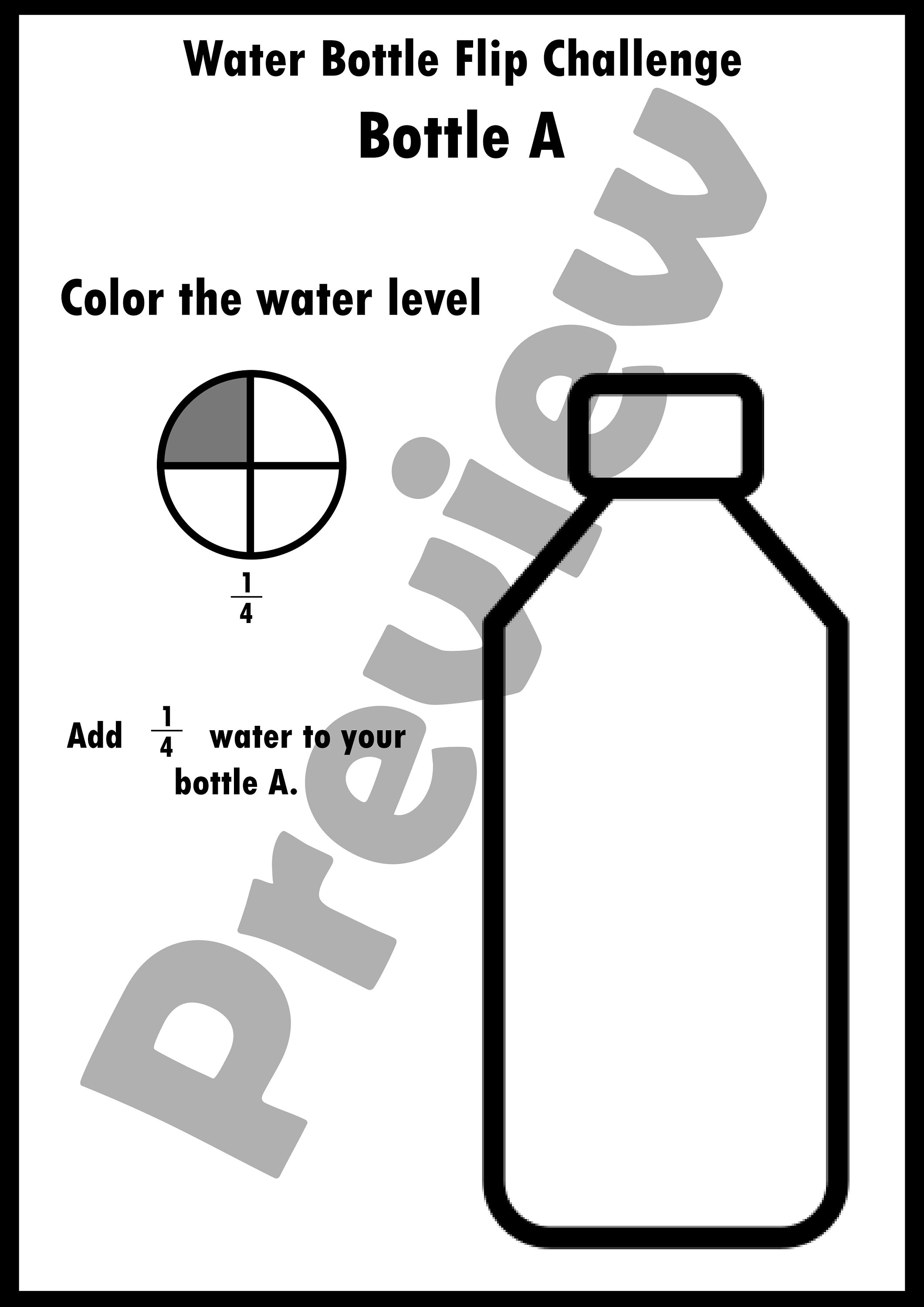 Water Bottle Flip STEM Challenge / End of the Year Activity / Game ...