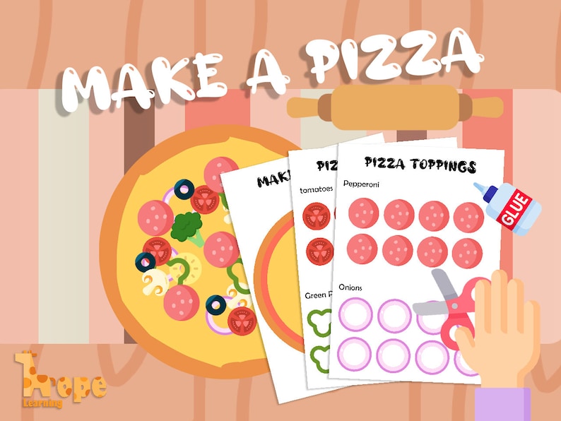 Make a Pizza Craft for Kids - Etsy