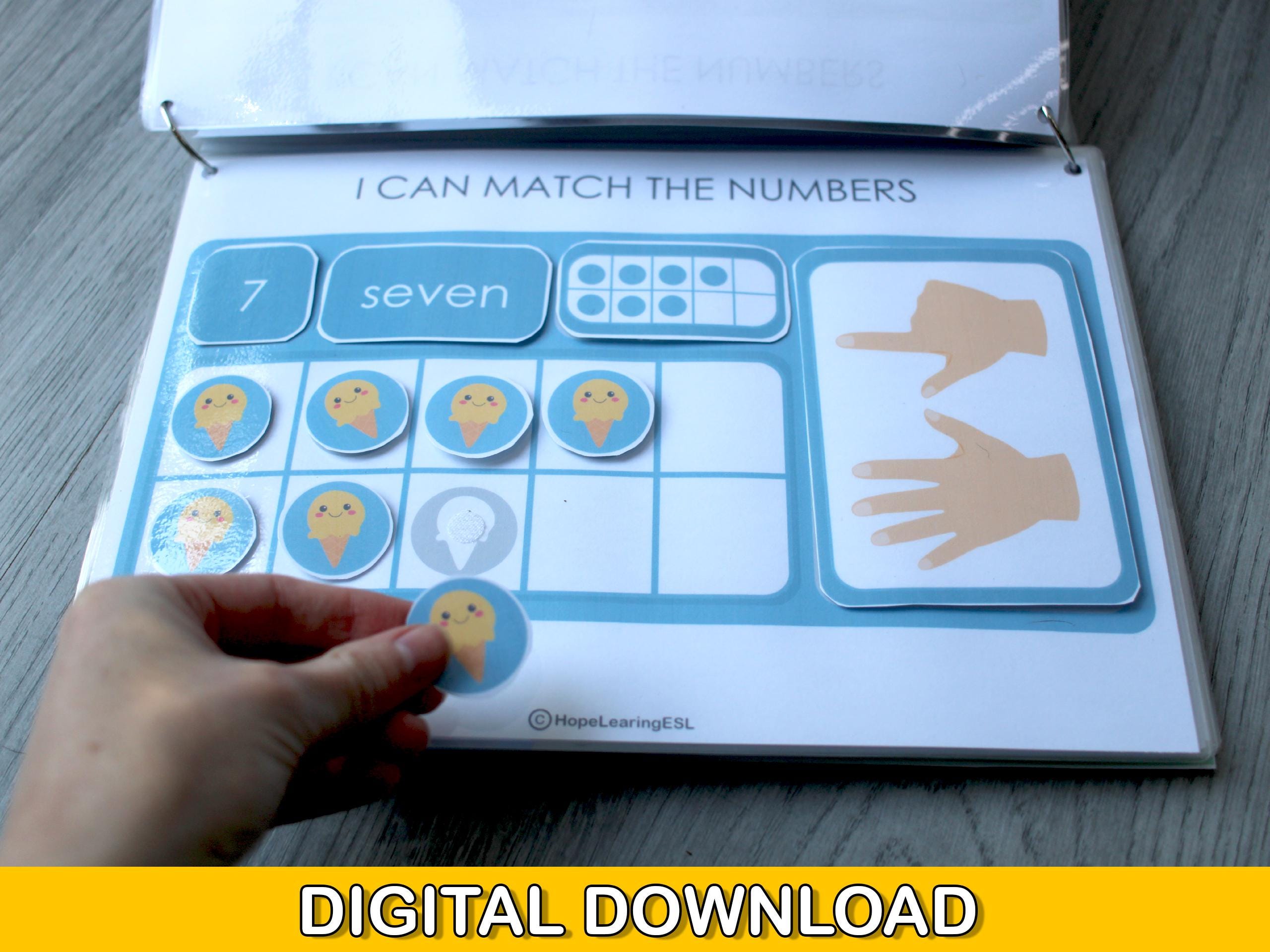 Busy Book Printable, Toddler Learning Binder, Preschool Activities ...