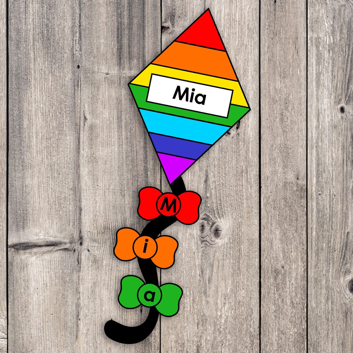 Kite Craft, Spring Craft, Rainbow Name Craft, Back to School ...