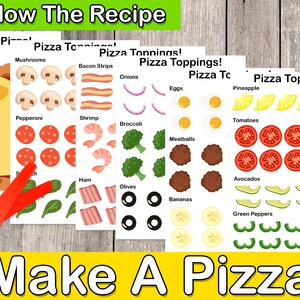 Make A Pizza, Pretend Play, Toddler Activities, Busy Book, Homeschool ...