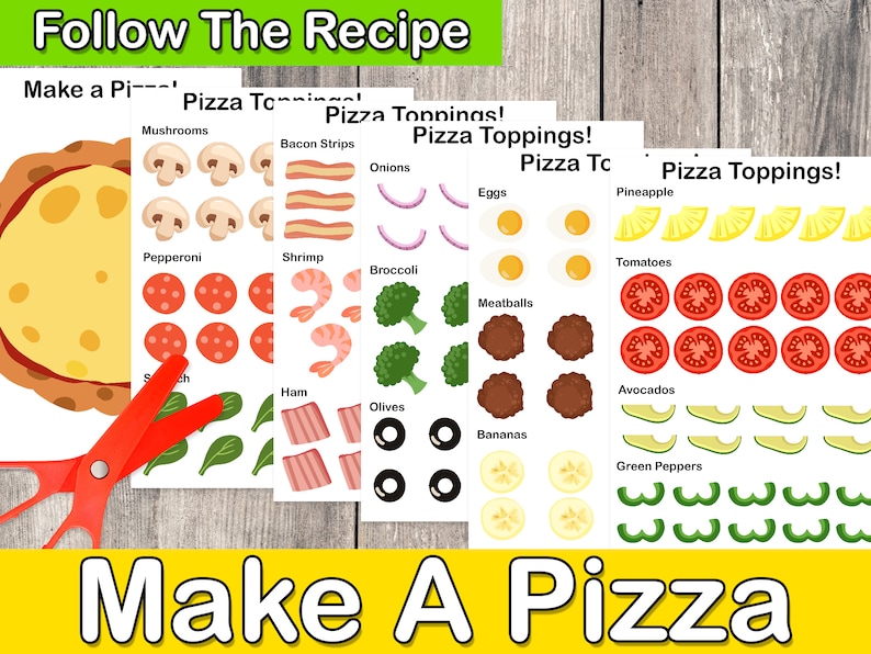 Make A Pizza, Pretend Play, Toddler Activities, Busy Book, Homeschool ...