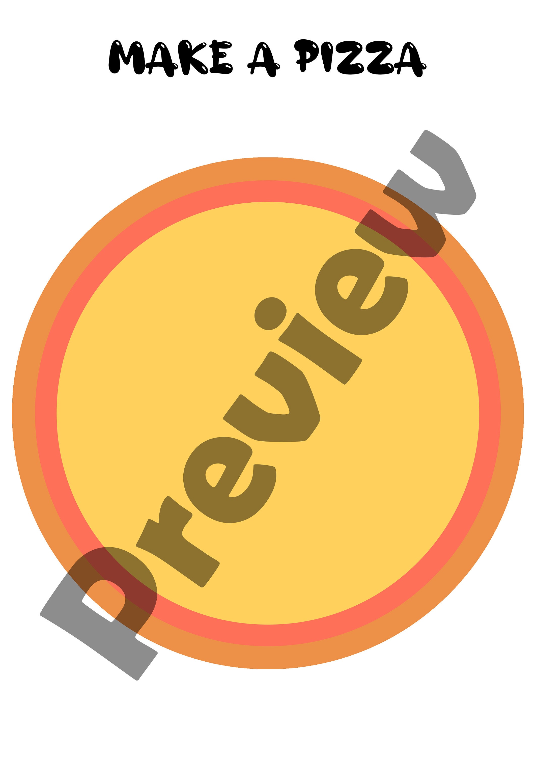 Make a Pizza Craft for Kids - Etsy